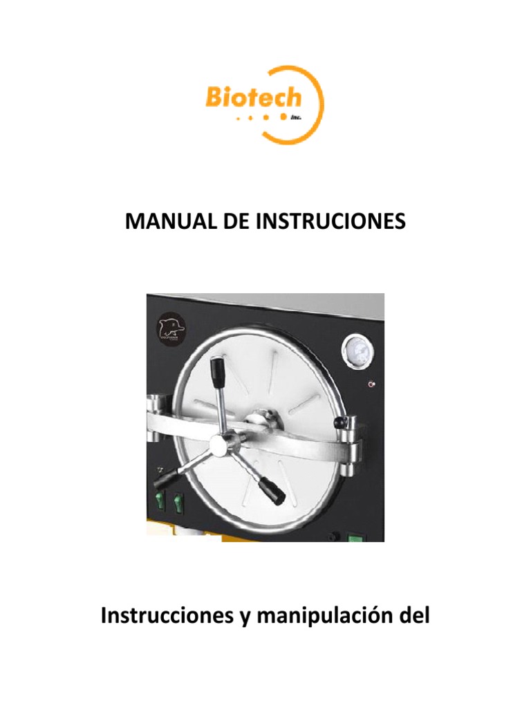 Manual Autoclave | PDF | Science | Tecnología (general)
