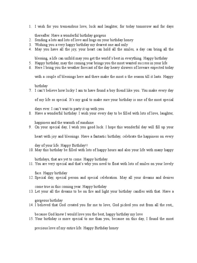 Birthday Wishes | PDF