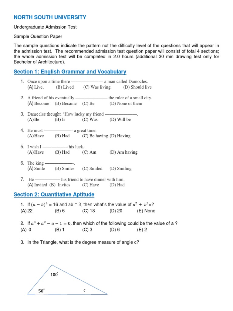 North South University Test | PDF | Learning | Behavior Modification