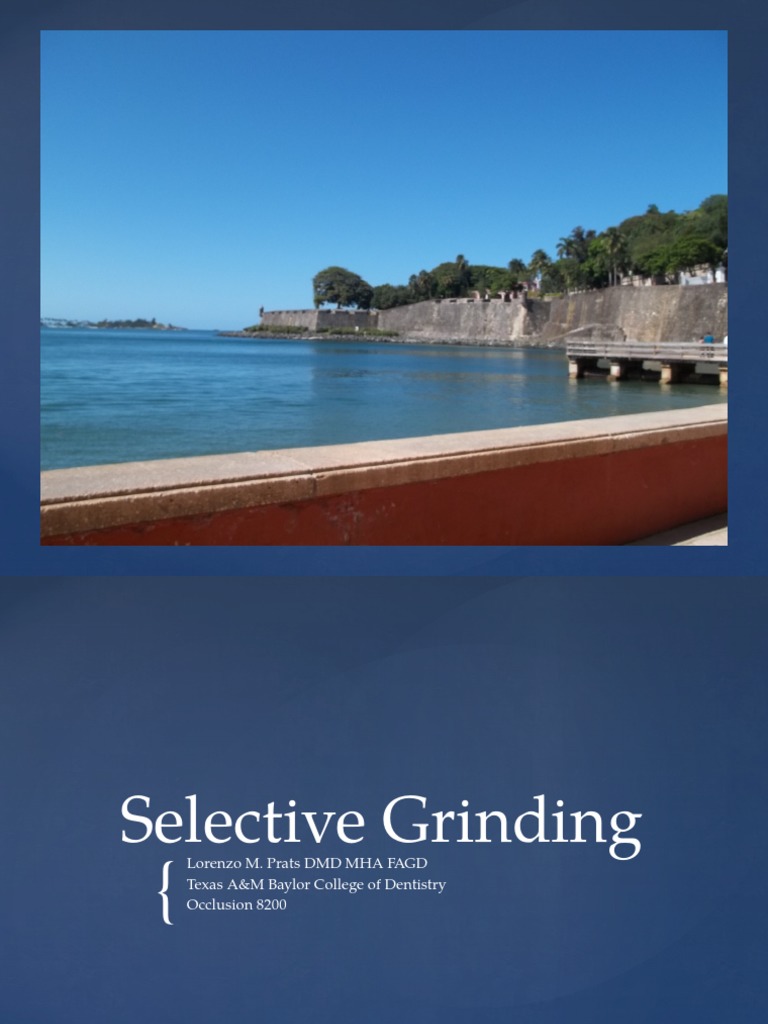 Selective Grinding | PDF | Dentistry | Mouth