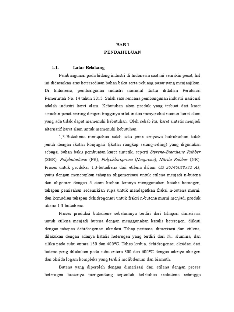 Proses Produksi 1,3-Butadiena | PDF | Griya & Taman | Sains & Matematika