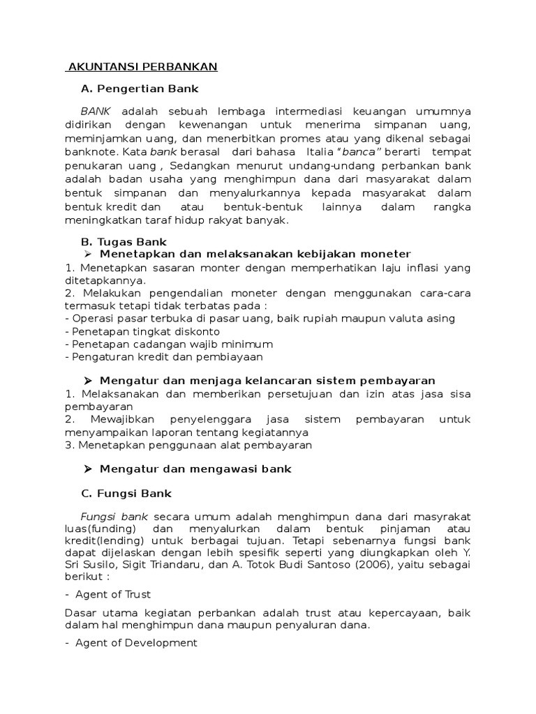 Akuntansi Perbankan | PDF | Pengelolaan Keuangan & Uang | Bisnis