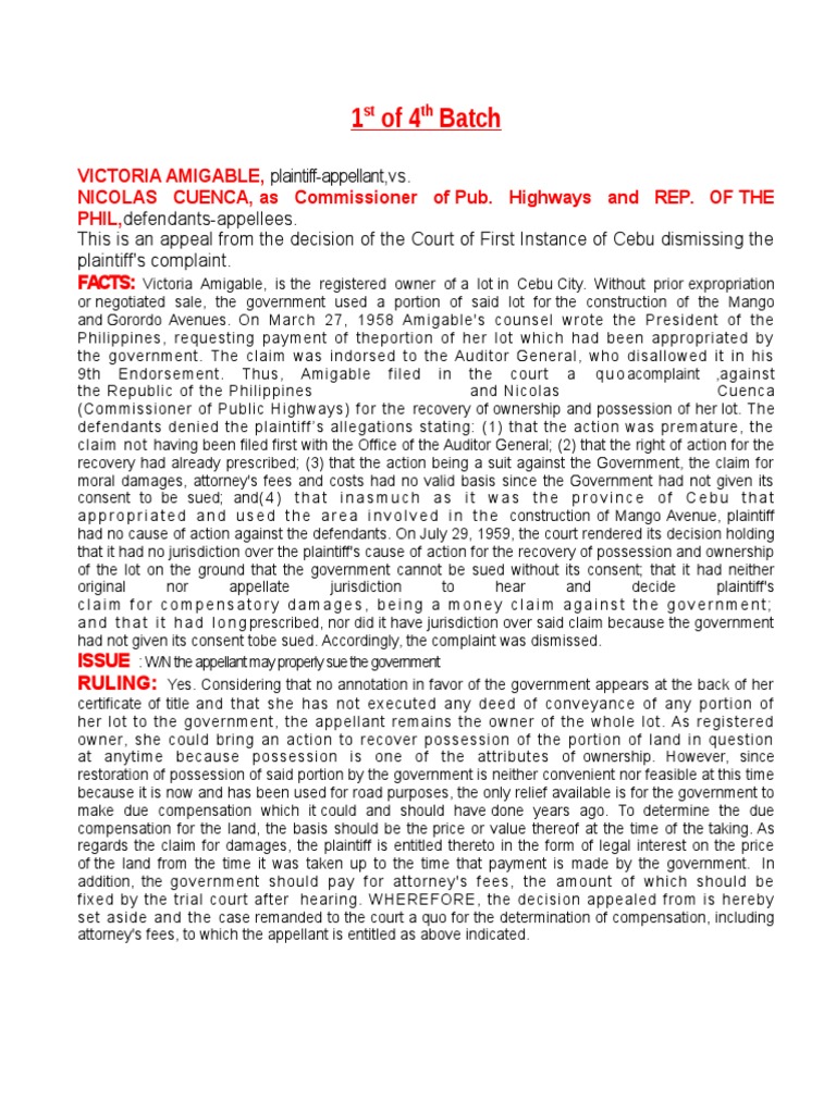 4th Batch of CASES | PDF | Lawsuit | Damages