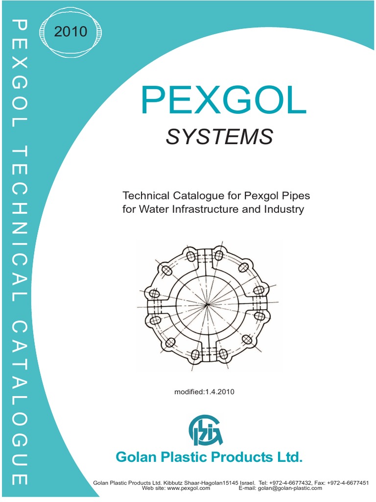 PEXGOL Pipes Technical Catalogue 2010 | PDF | Technology & Engineering
