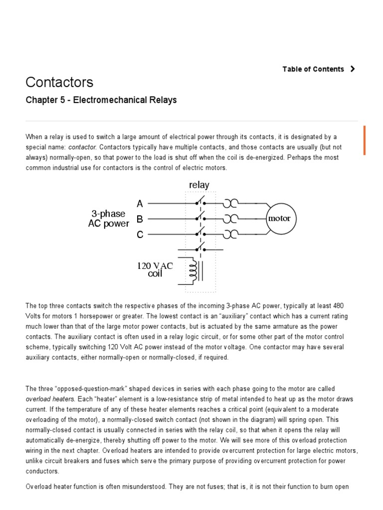 Contactors - Electromechanical Relays | PDF | Relay | Fuse (Electrical)