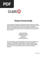 KNUST-Thesis-Guide | PDF | Thesis | Writing