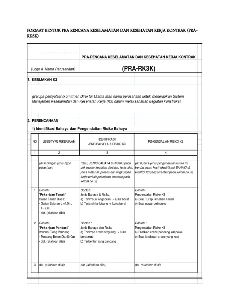 Contoh Pra R3K | PDF