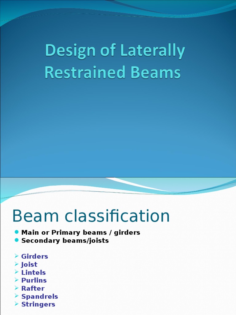Design of Beams | PDF | Beam (Structure) | Bending