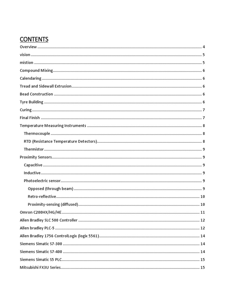 General Tyre Report | PDF | Tire | Programmable Logic Controller