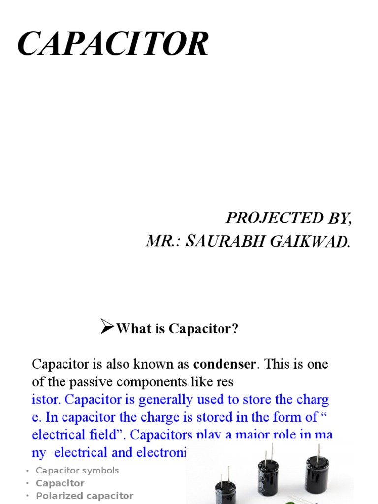 Capacitor | PDF | Capacitor | Battery (Electricity)