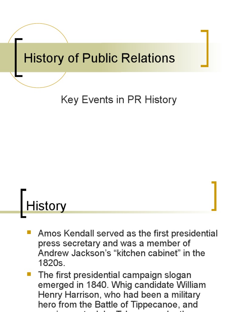 History of Public Relations | PDF
