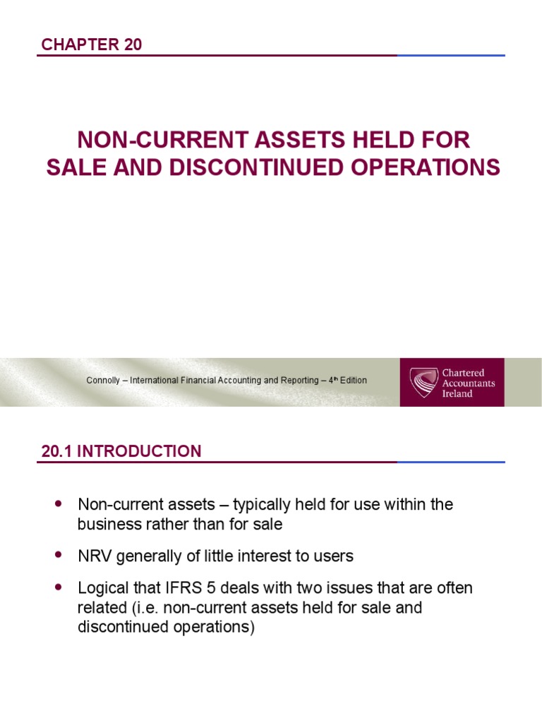 Chapter 20 - Non-current Assets Held for Sale and Discontinued ...