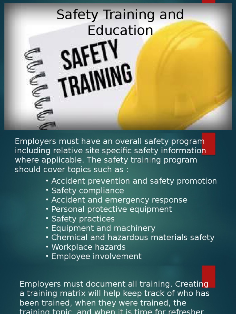 Safety Training And Education Pdf Cognition Quality Of Life