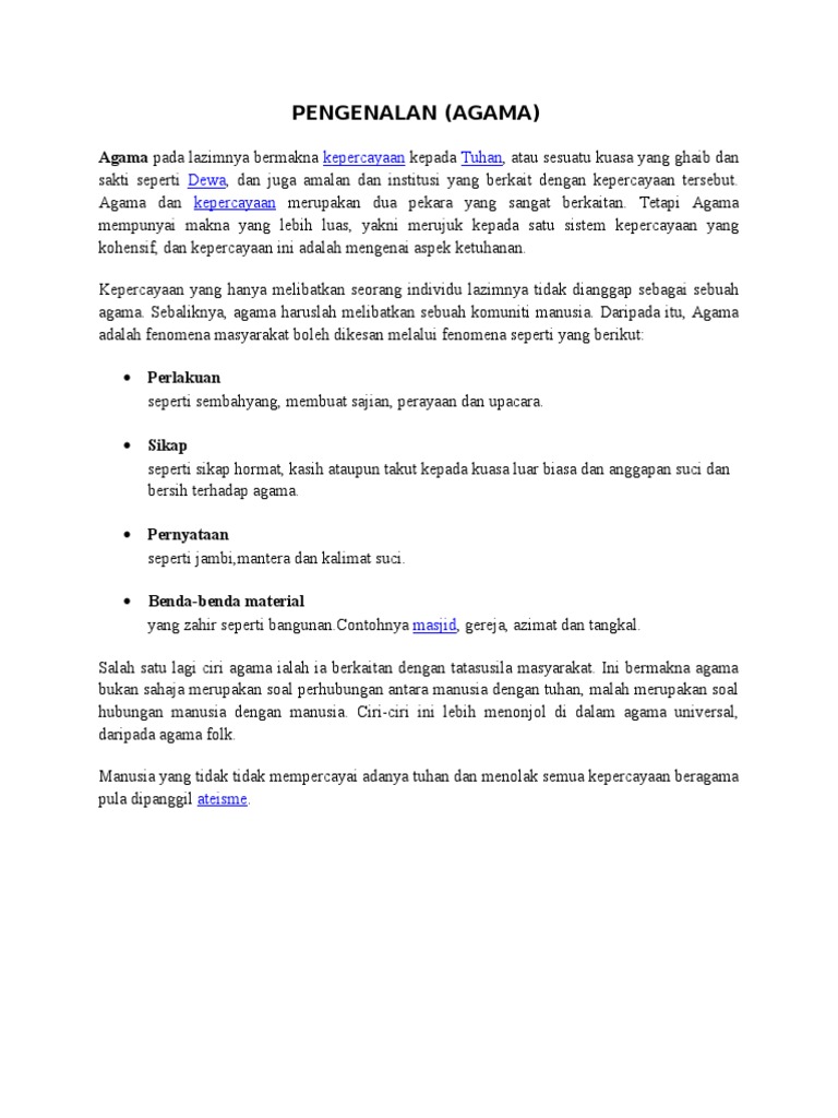 Assignment Akidah Ketuhanan | PDF