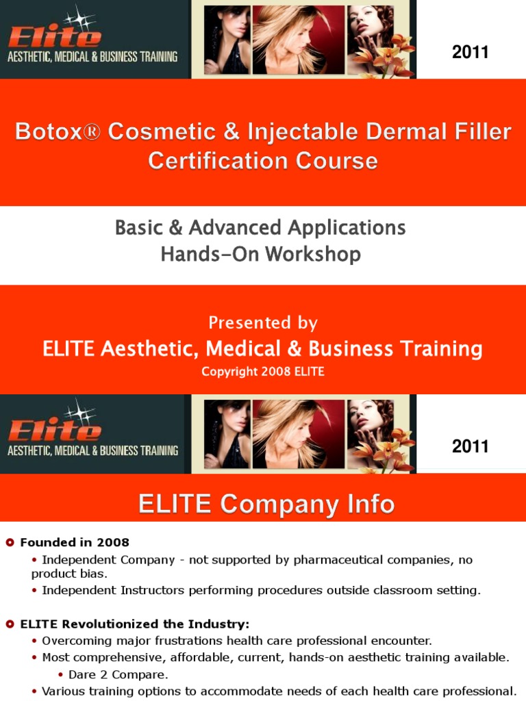 Elite Botox Training | PDF | Forehead | Botulinum Toxin