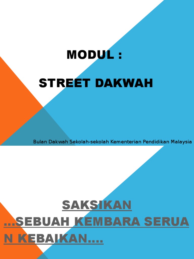 Modul Street Dakwah | PDF
