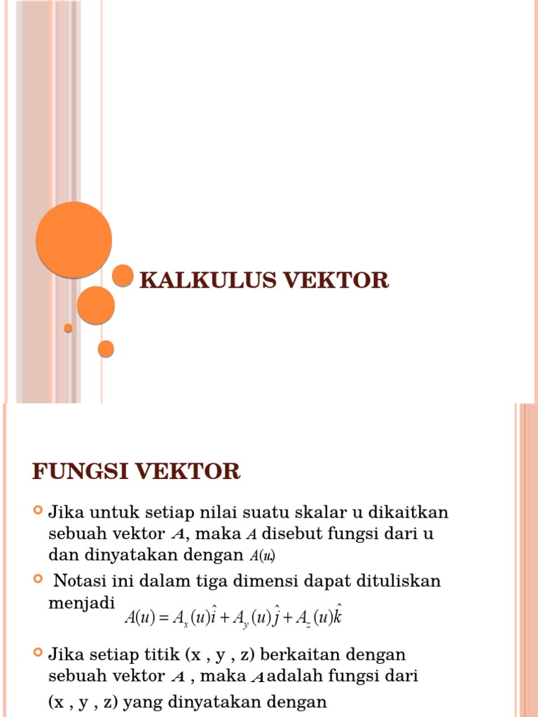 Kalkulus Vektor | PDF