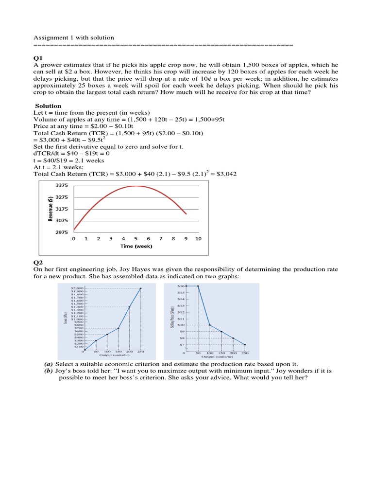 Assignment1 Solution | PDF | Kilowatt Hour | Interest