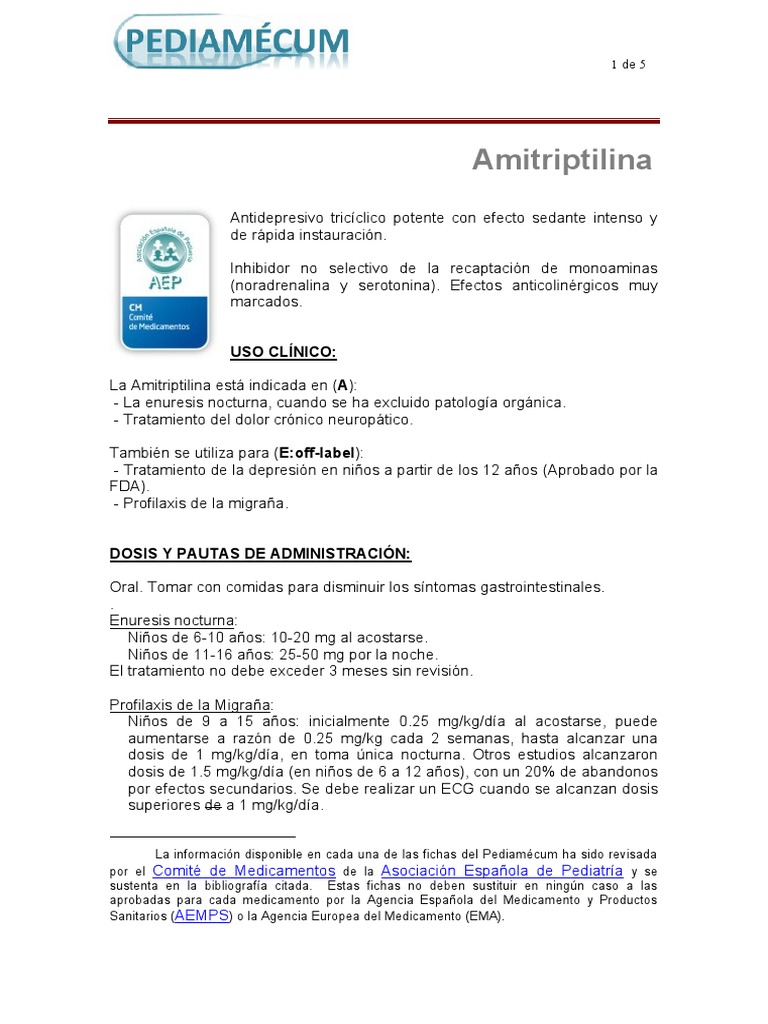 Amitriptilina | PDF | Antidepresivo | Química medicinal
