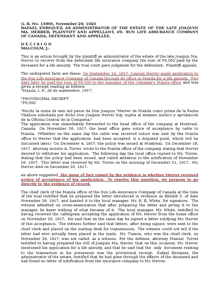 The Requirements for Forming a Valid Life Insurance Contract According ...