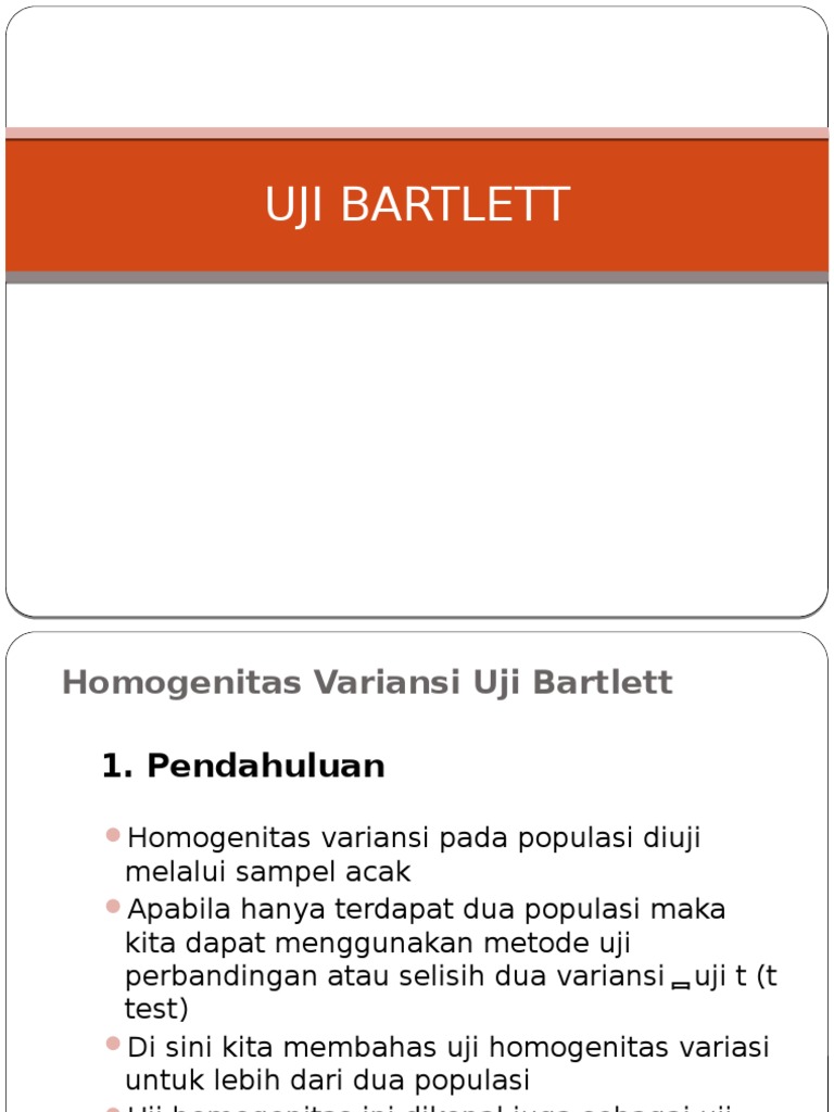 Uji Bartlett 2 | PDF