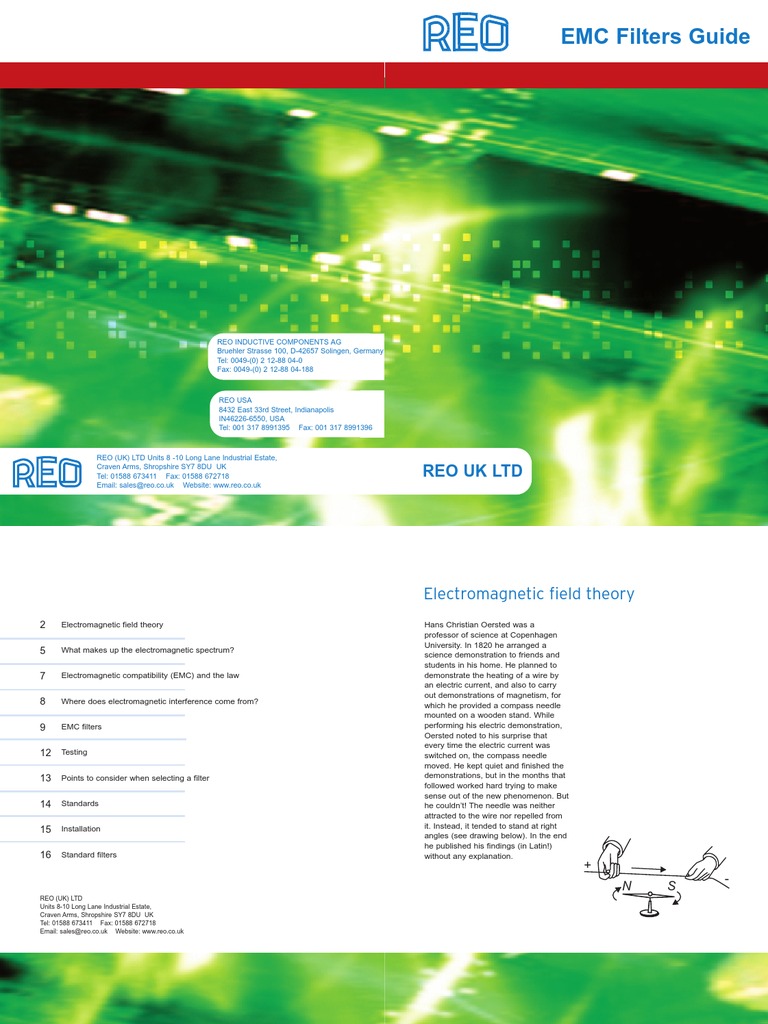 EMC Filters Guide | PDF | Electromagnetic Radiation | Electromagnetic ...