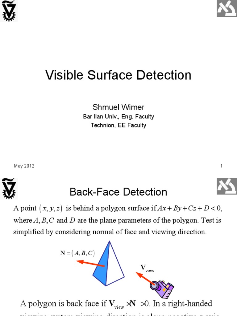 Visible Surface Detection | PDF | Optics | Electromagnetic Radiation