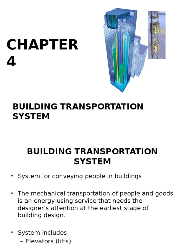 Building Vertical Transportation Systems | PDF | Elevator | Escalator