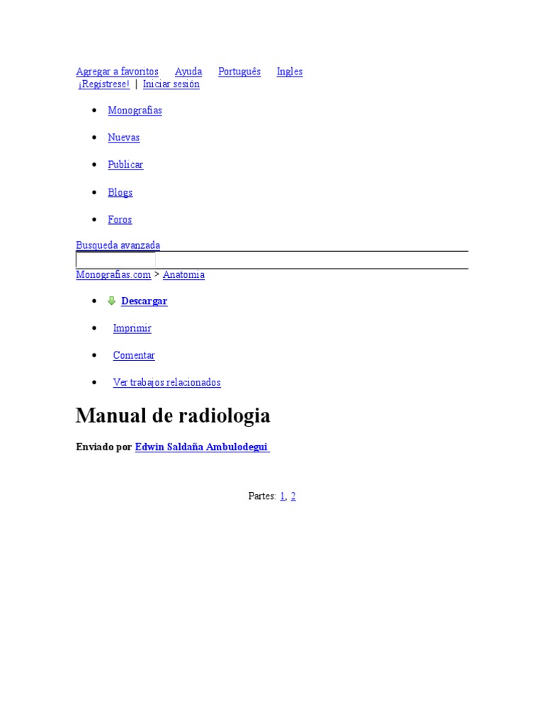 Manual de Radiologia | PDF