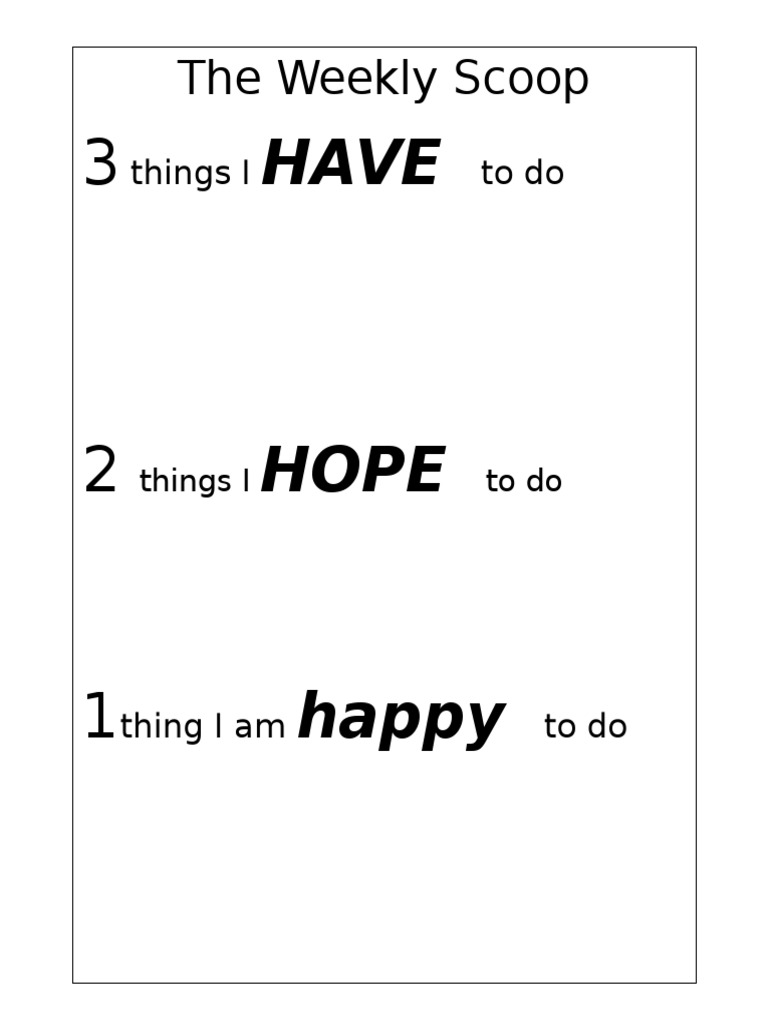 Scoop | PDF | Self-Improvement | Wellness