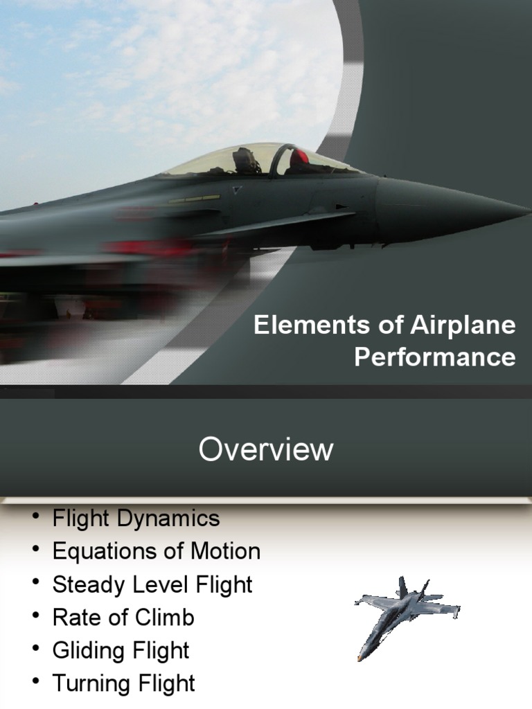 Elements of Airplane Performance | PDF