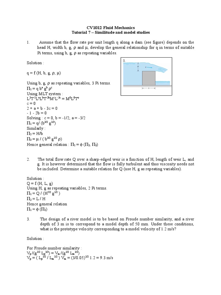CV1012 Tutorial 7 Solutions | PDF | Teaching Methods & Materials | Science & Mathematics
