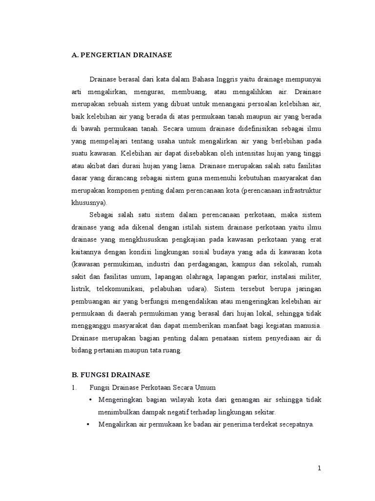 Drainase Primer | PDF