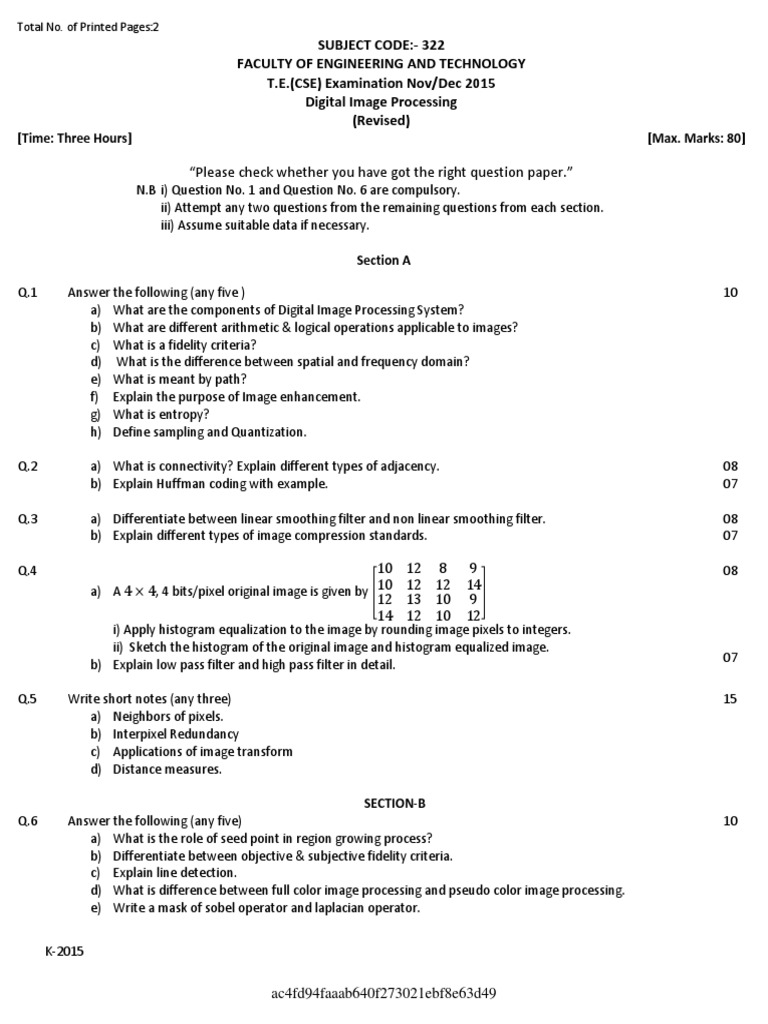 Please Check Whether You Have Got The Right Question Paper. | PDF