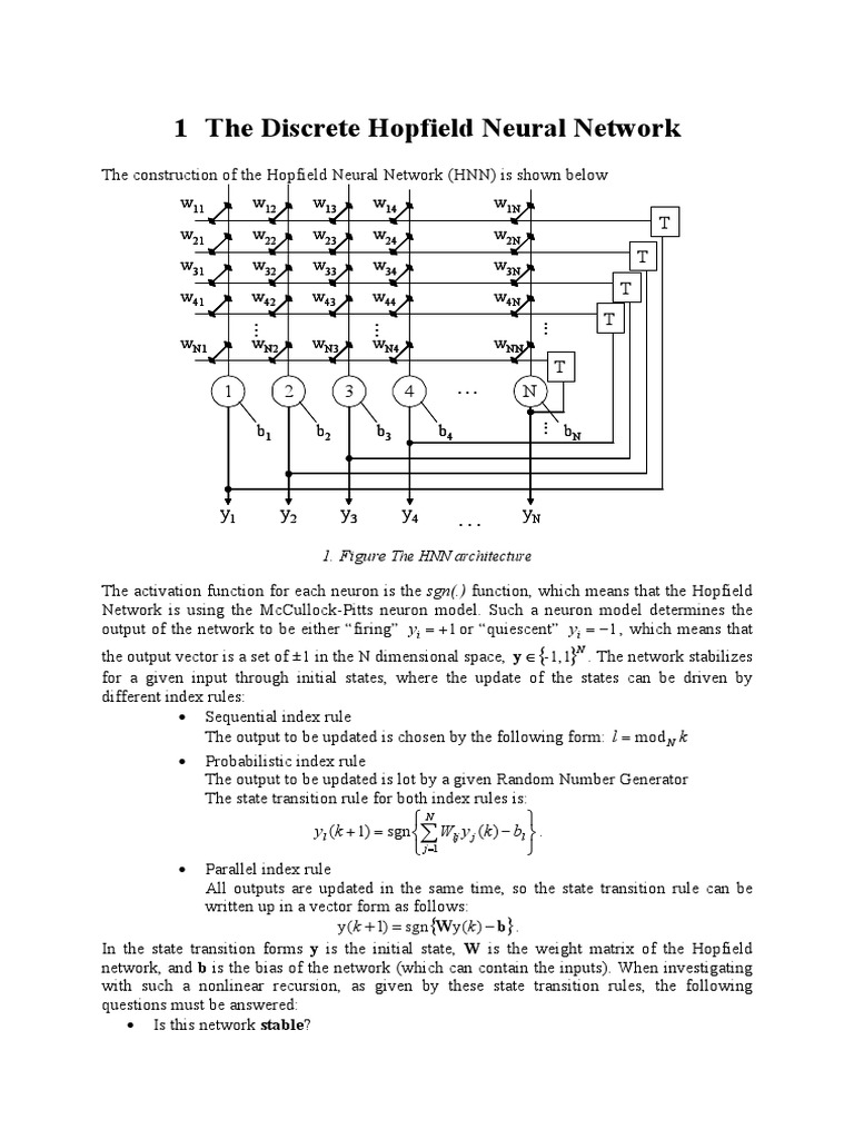 3 Hopfield Networks | PDF | Mathematical Optimization | Stability Theory