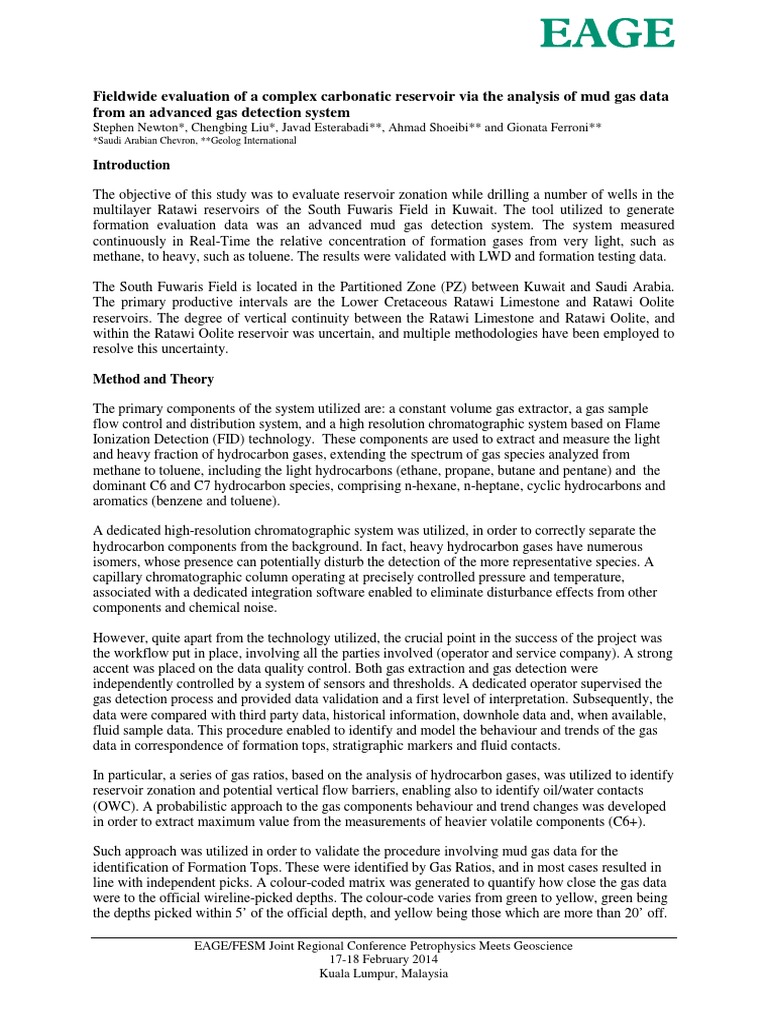 02 Extended Abstract Advanced Gas Detection System - EAGE | PDF ...