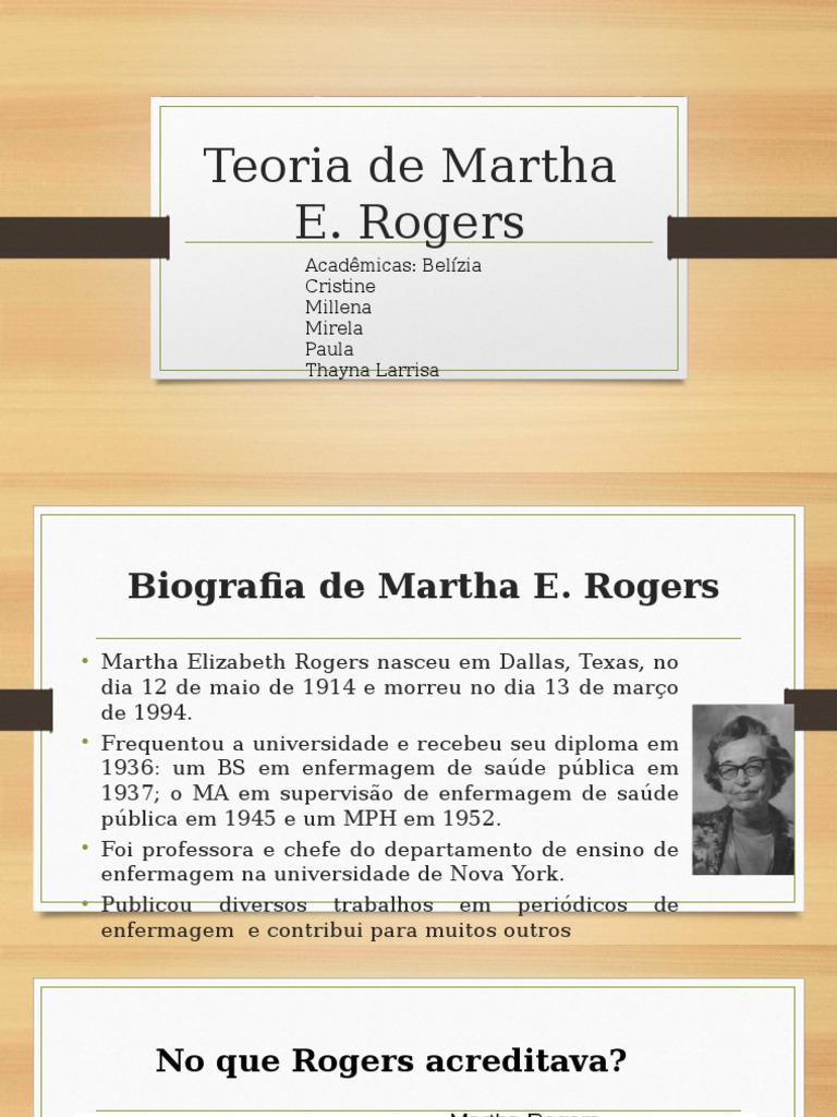 Teoria de Martha R. Xavier | PDF | Enfermagem | Homo Sapiens