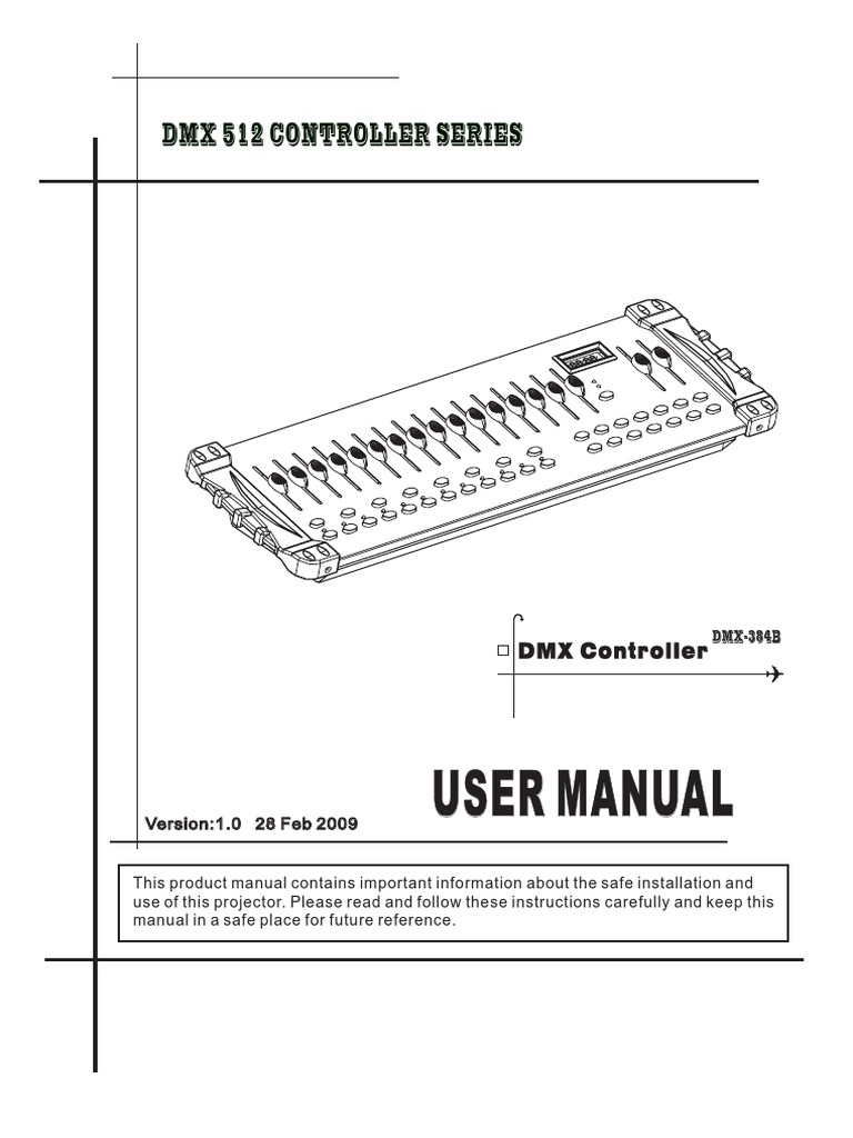 User Manual User Manual: DMX 512 Controller Series | Download Free PDF ...
