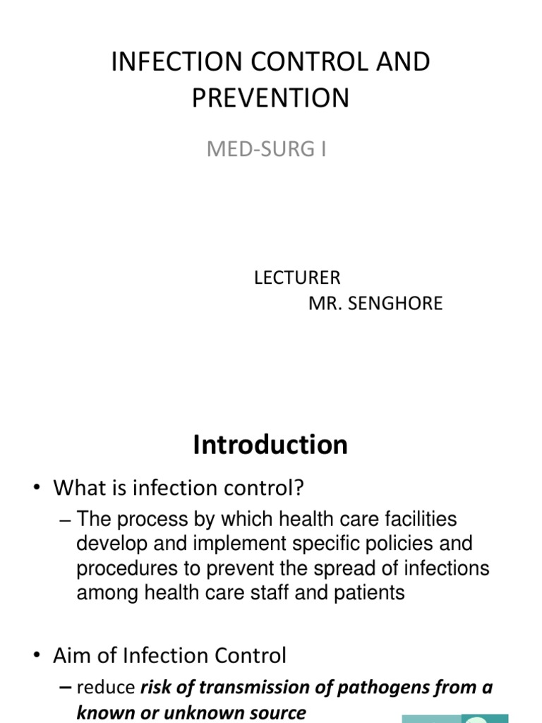 2 Infection Control | PDF | Hospital Acquired Infection | Transmission ...