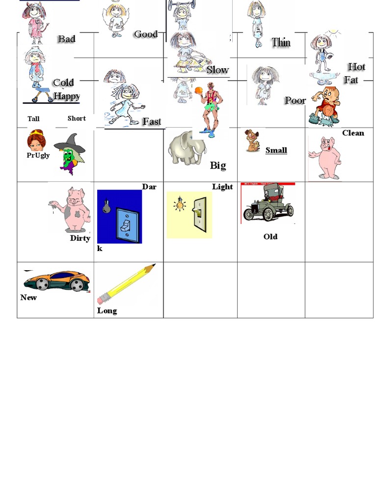 Adjective For Flash Card | PDF