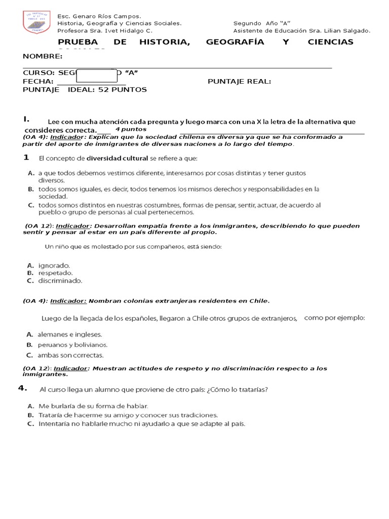 Diversidad e Inmigración en Chile | PDF