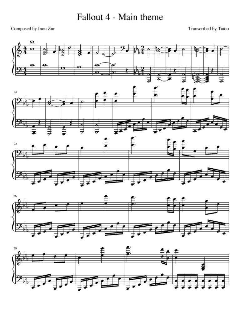 Fallout 4 - Main Theme | PDF