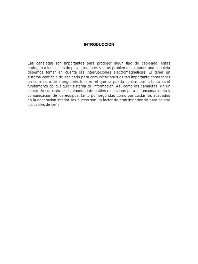 Canaletas y Ductos Instalacion de Redes | PDF | Red de computadoras ...