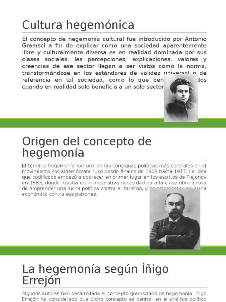Culturas Hegemónicas y Subalternas | PDF | Hegemonía | Teorías sociológicas