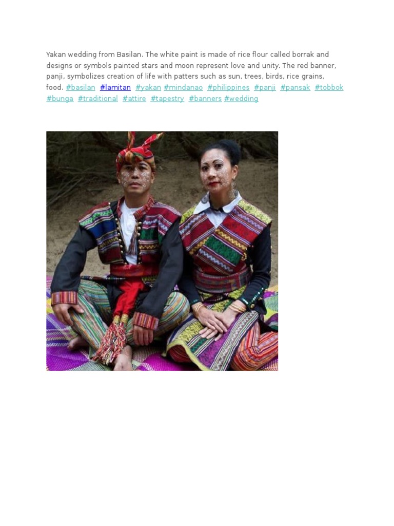 Yakan Wedding From Basilan | PDF