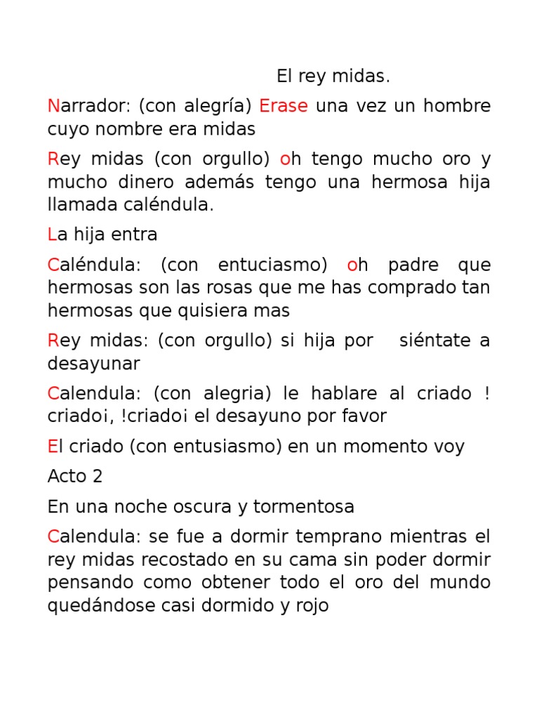 El Rey Midas | PDF | Ocio