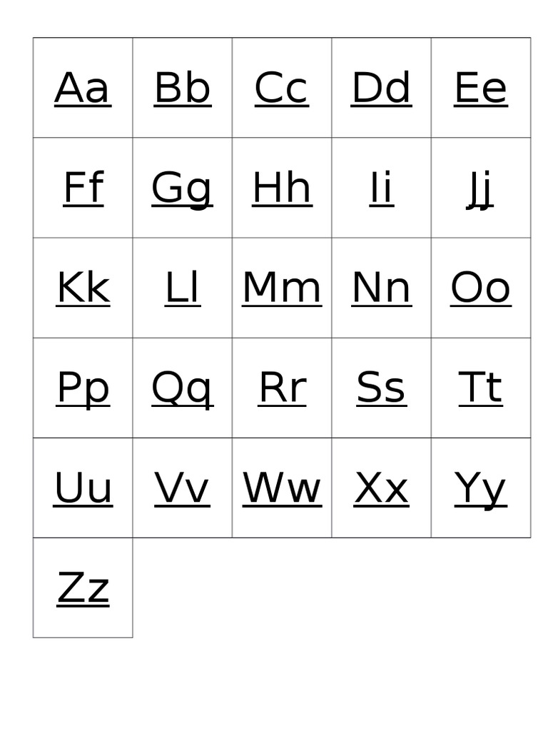 Alphabet Reading | PDF