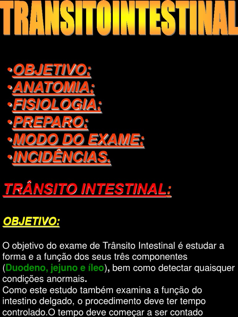 Transito 4 | PDF | Trato gastrointestinal | Intestino delgado