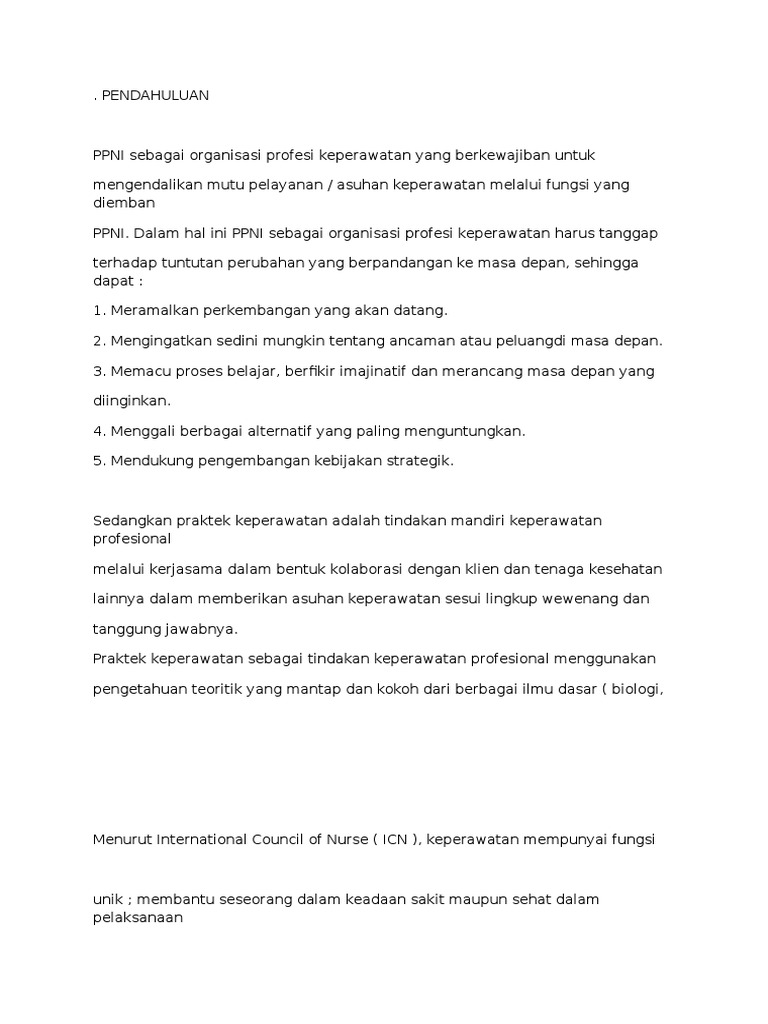 Peran PPNI | PDF