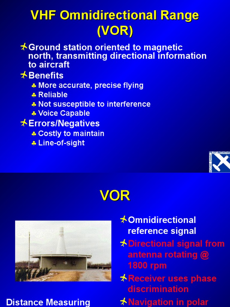 VHF Omnidirectional Range (VOR) | PDF